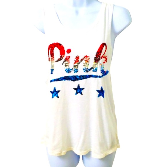 PINK Victoria's Secret | Tops | Vintage Pink Vs Red Silver And Blue ...
